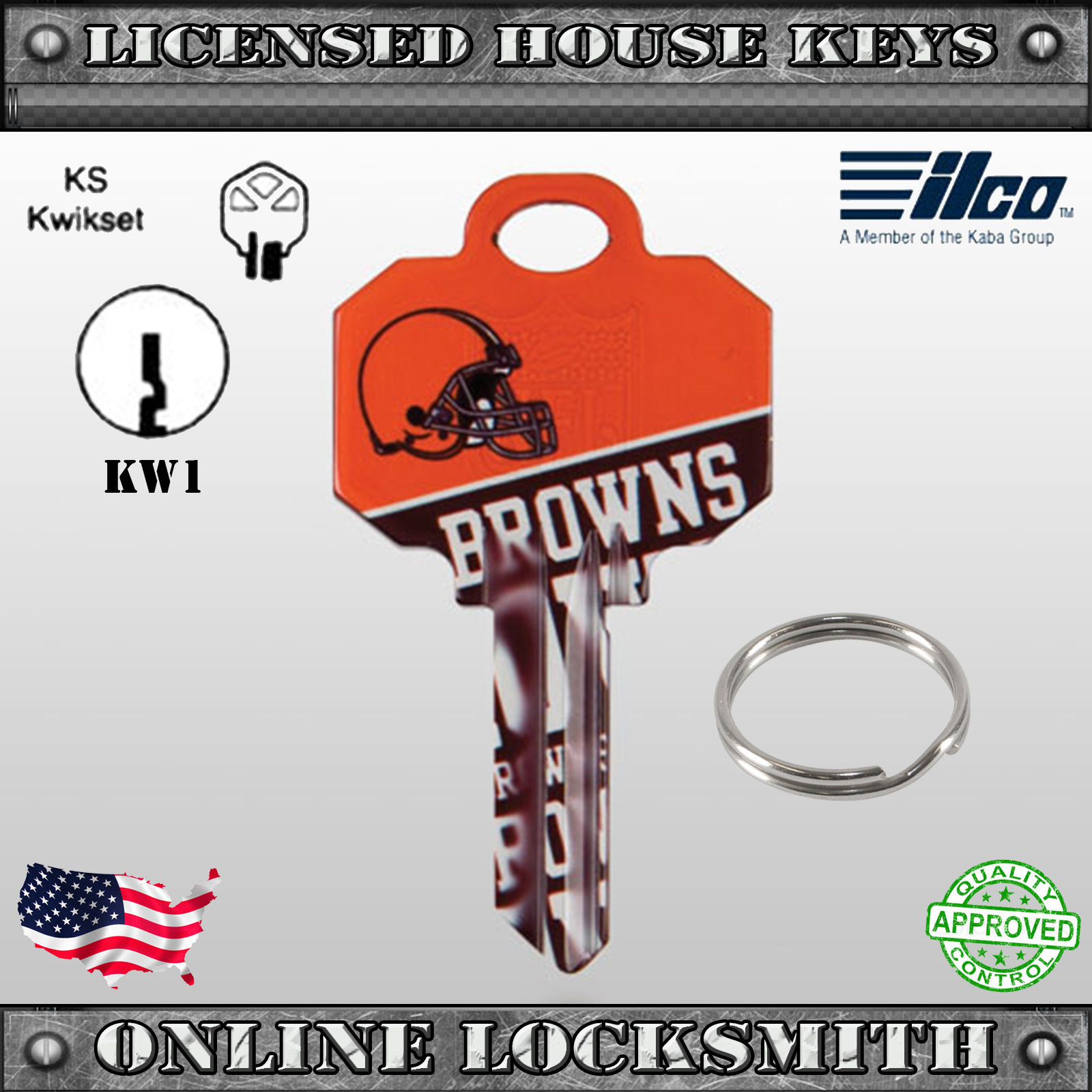 KW1 – Uncut Officially NFL Licensed Key Cleveland Browns – Online ...
