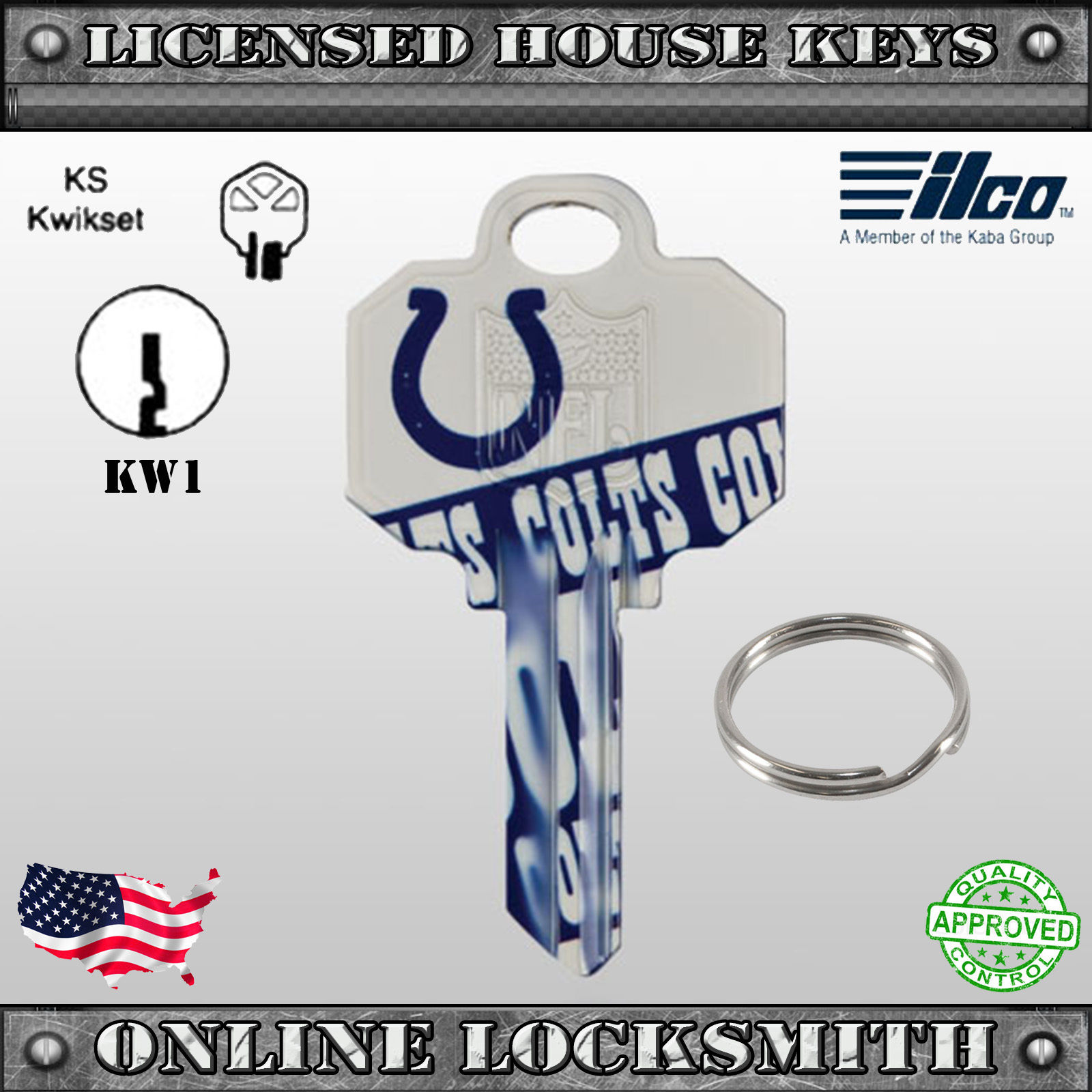 KW1 – Uncut Officially NFL Licensed Key Indianapolis Colts – Online ...