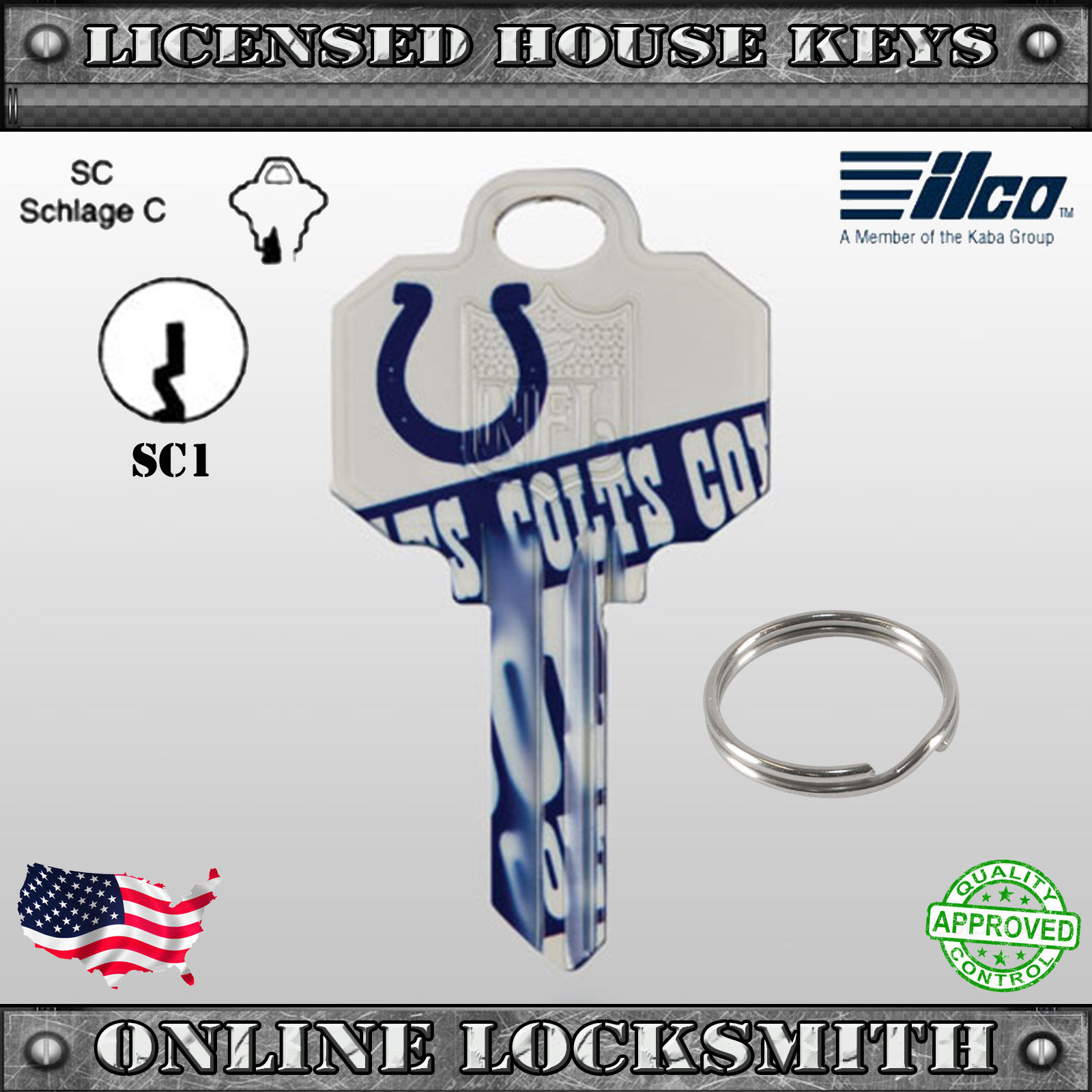 SC1 – Uncut Officially NFL Licensed Key Indianapolis Colts – Online ...