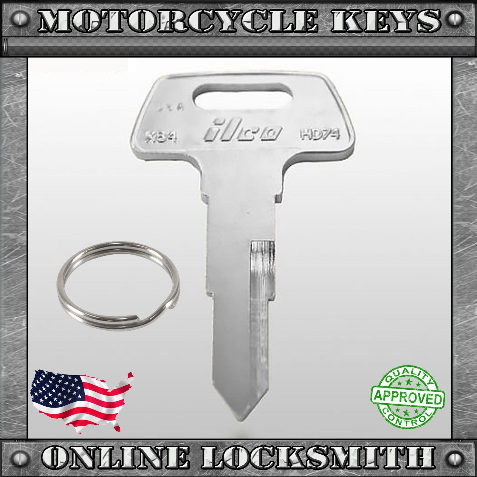 HD74 – Key For HONDA Motorcycles – Online Locksmith Store