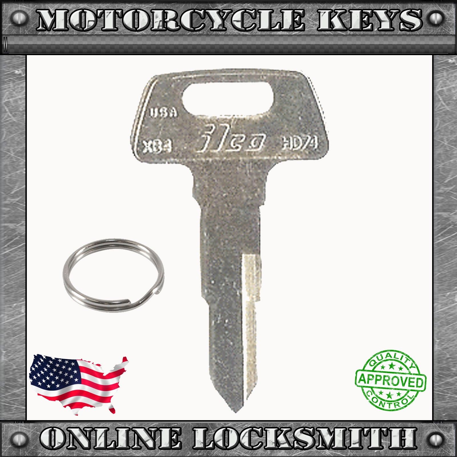 HD74 – Key For HONDA Motorcycles – Online Locksmith Store