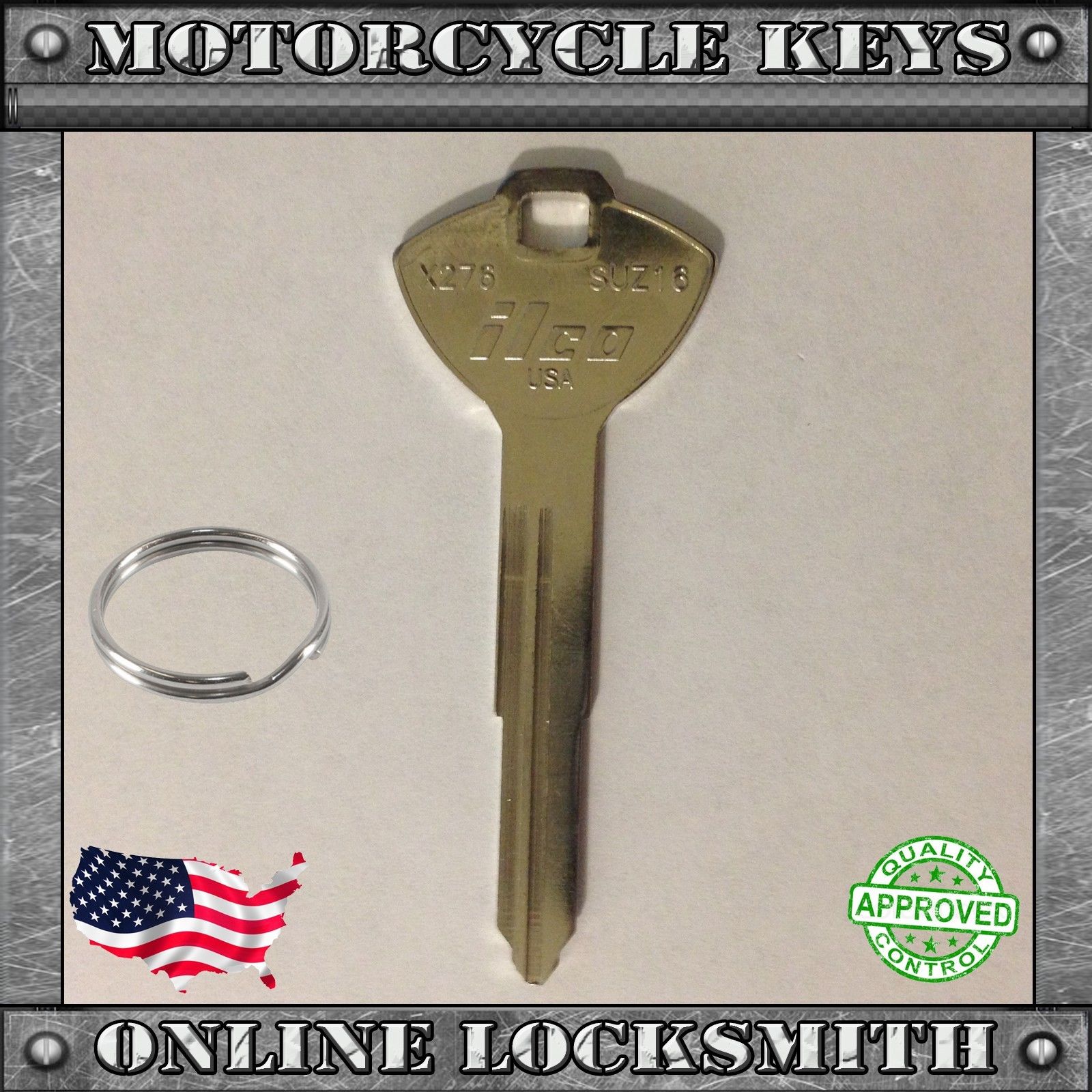 SUZ16 – Key For Suzuki Motorcycles – Online Locksmith Store
