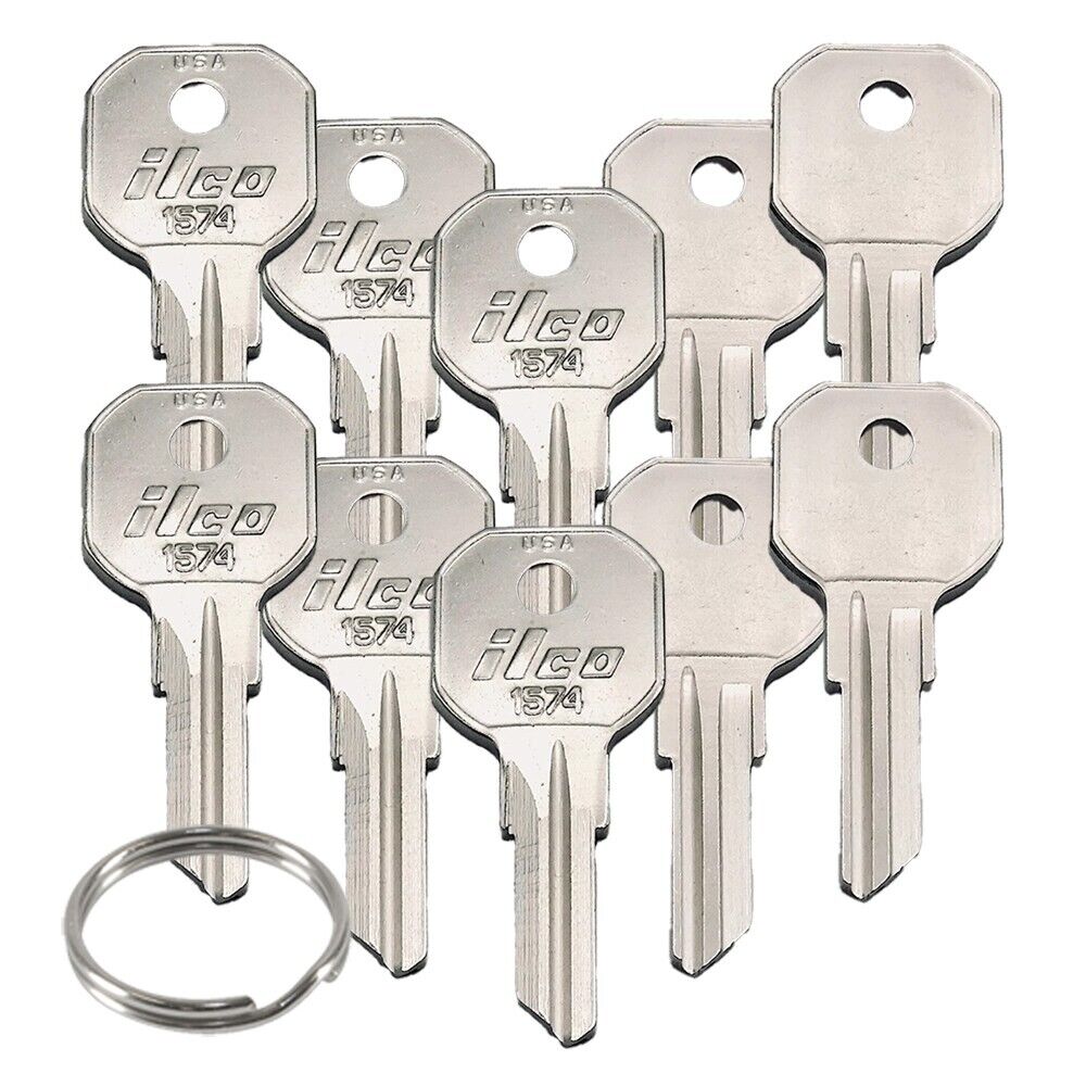 1574 – 10 Tool Box Keys For Husky Delta Weather Guard Craftsman By ILCO ...